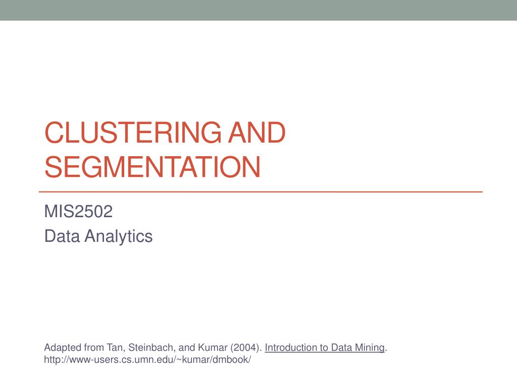 PPT - Clustering and segmentation PowerPoint Presentation, free ...