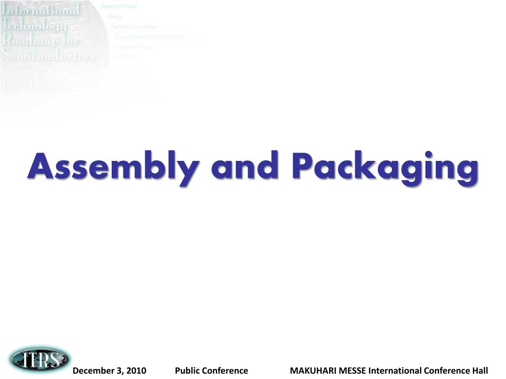 PPT - Assembly and Packaging PowerPoint Presentation, free download ...
