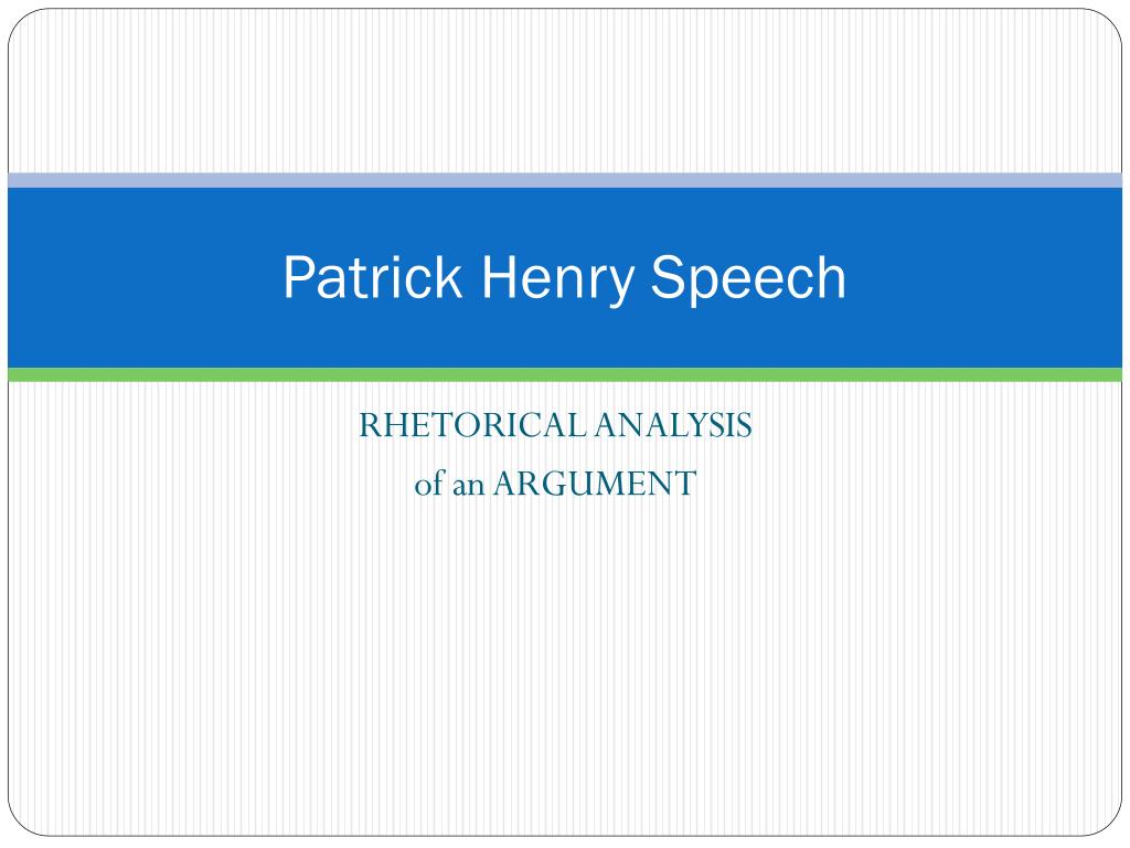 PPT - Patrick Henry Speech PowerPoint Presentation, free download - ID ...