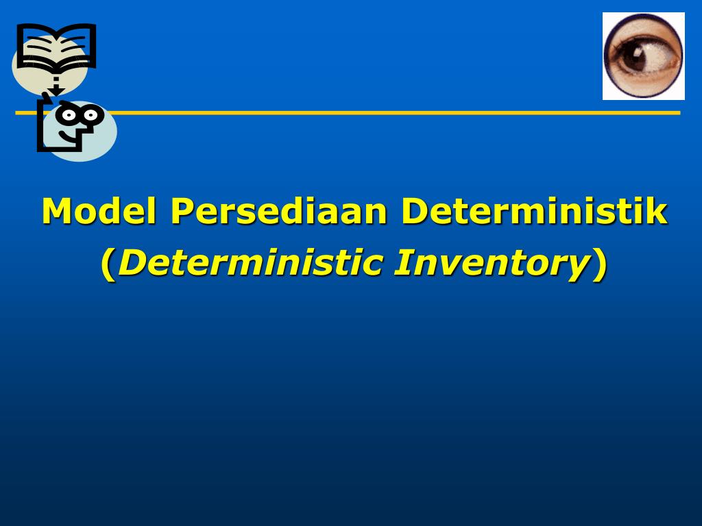 PPT - Model Persediaan Deterministik ( Deterministic Inventory ...