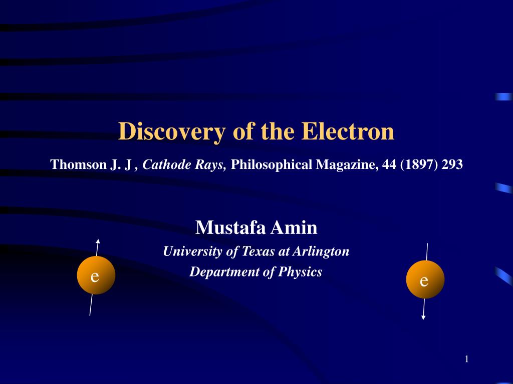PPT - Discovery of the Electron PowerPoint Presentation, free download ...