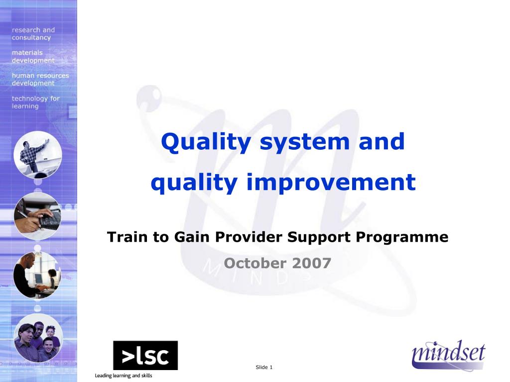 PPT - Quality system and quality improvement PowerPoint Presentation ...