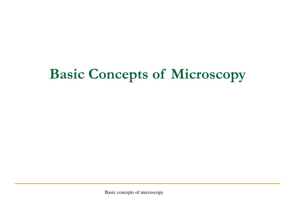 PPT - Basic Concepts of Microscopy PowerPoint Presentation, free ...
