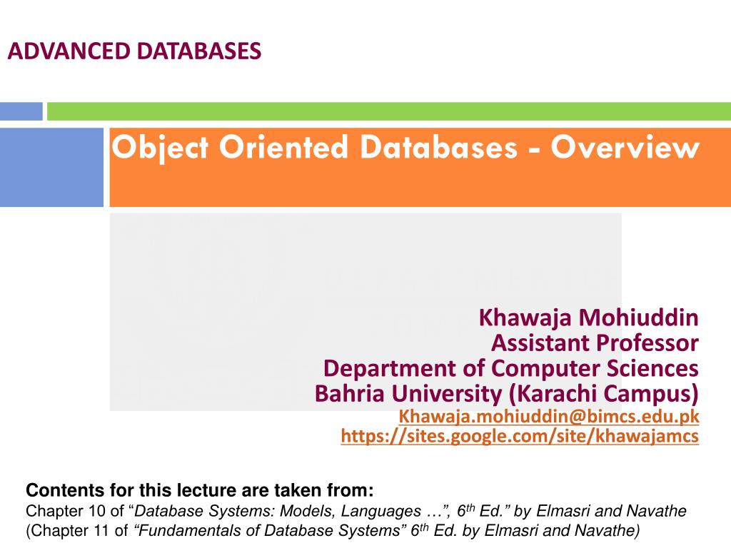 Ppt Object Oriented Databases Overview Powerpoint Presentation Free Download Id5600556