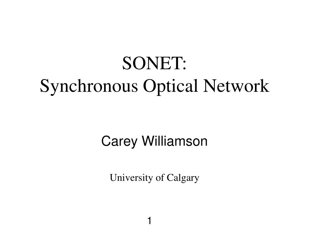 PPT - SONET: Synchronous Optical Network PowerPoint Presentation, free ...