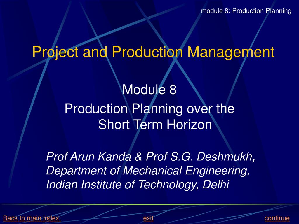PPT - Project and Production Management PowerPoint Presentation, free ...