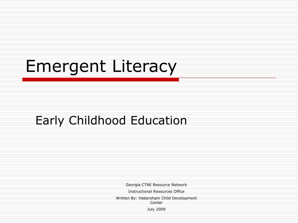 PPT - Emergent Literacy PowerPoint Presentation, free download - ID:5607172
