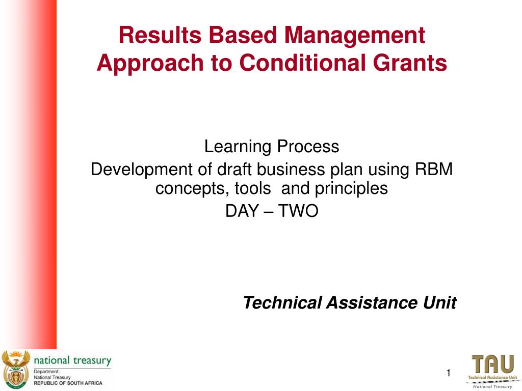 PPT - Results Based Management Approach to Conditional Grants ...
