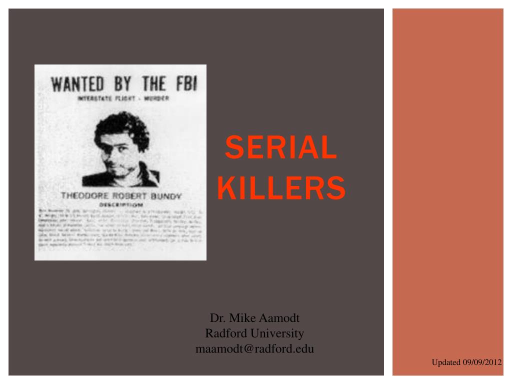 PPT - Serial Killers PowerPoint Presentation, free download - ID:5610006