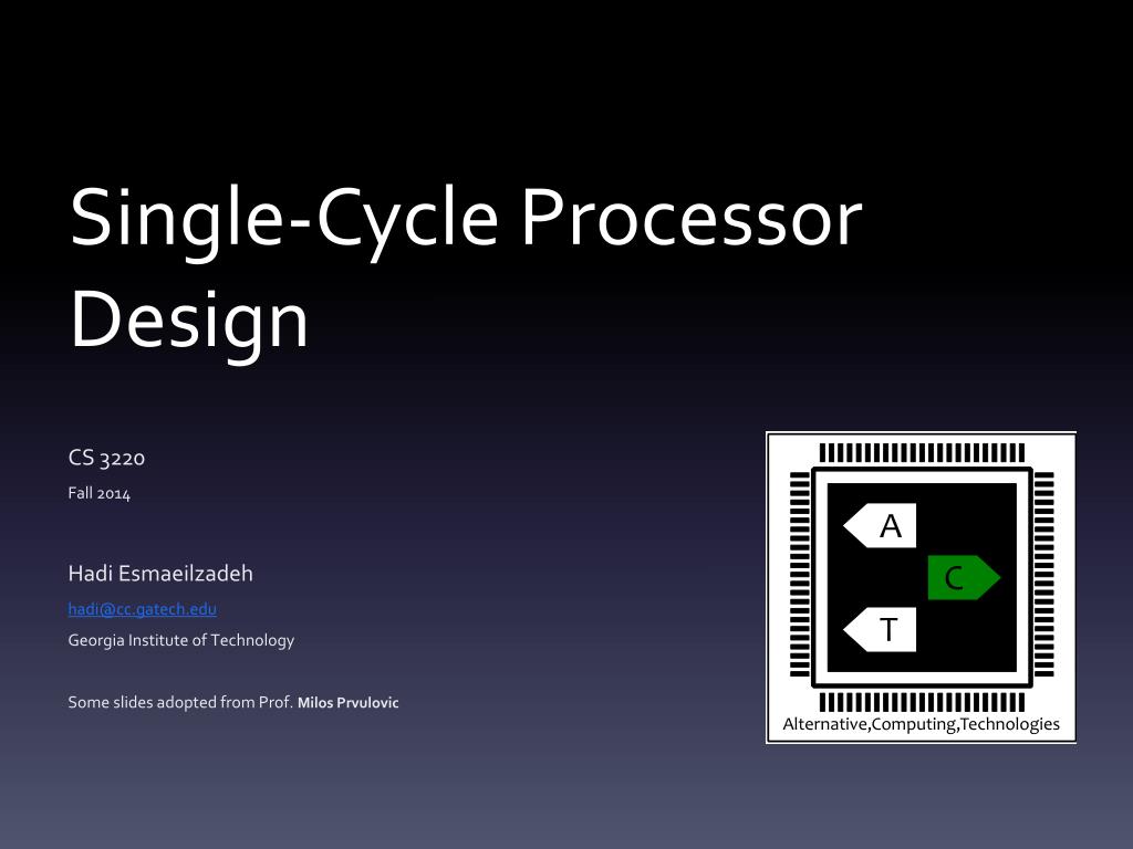 PPT - Single-Cycle Processor Design PowerPoint Presentation, free ...