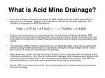 PPT - Understanding and managing acid mine drainage PowerPoint ...