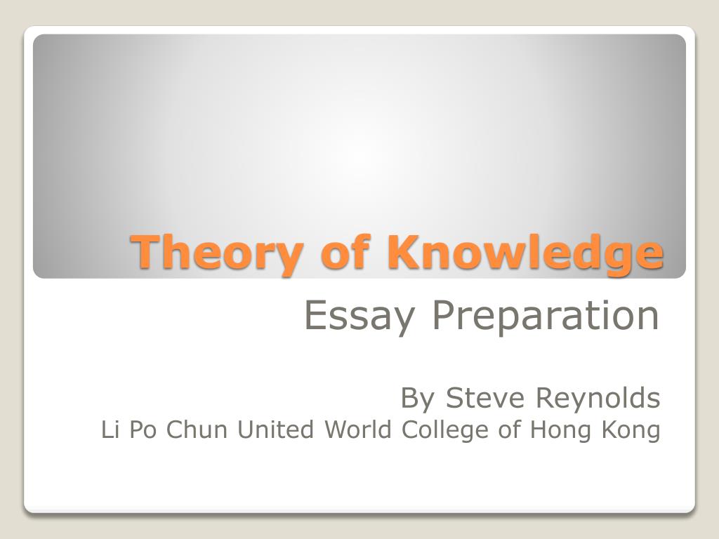 PPT - Theory of Knowledge PowerPoint Presentation, free download - ID ...