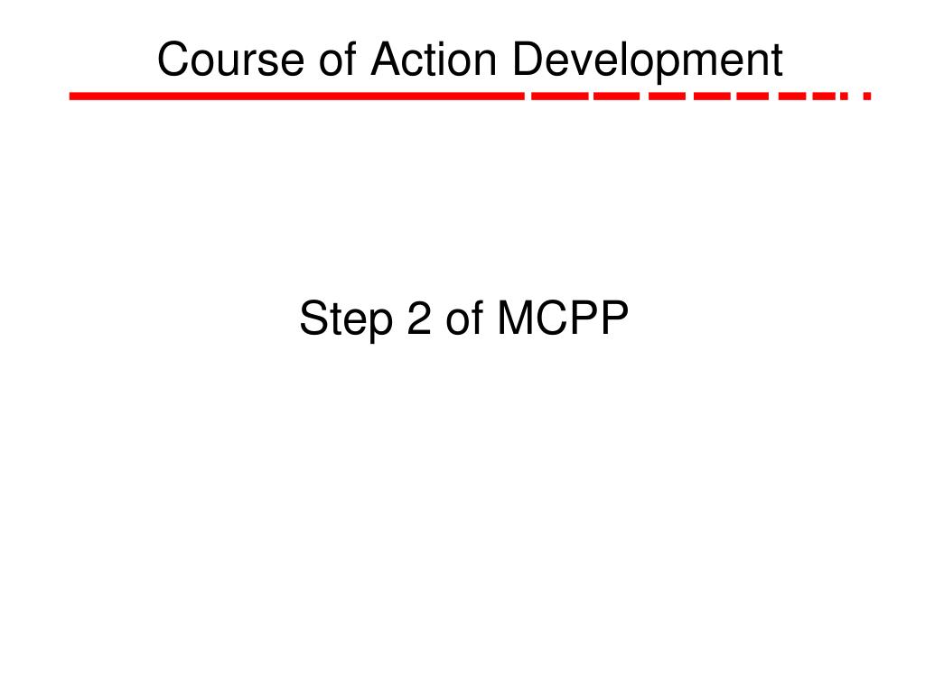 PPT - Course of Action Development PowerPoint Presentation, free ...