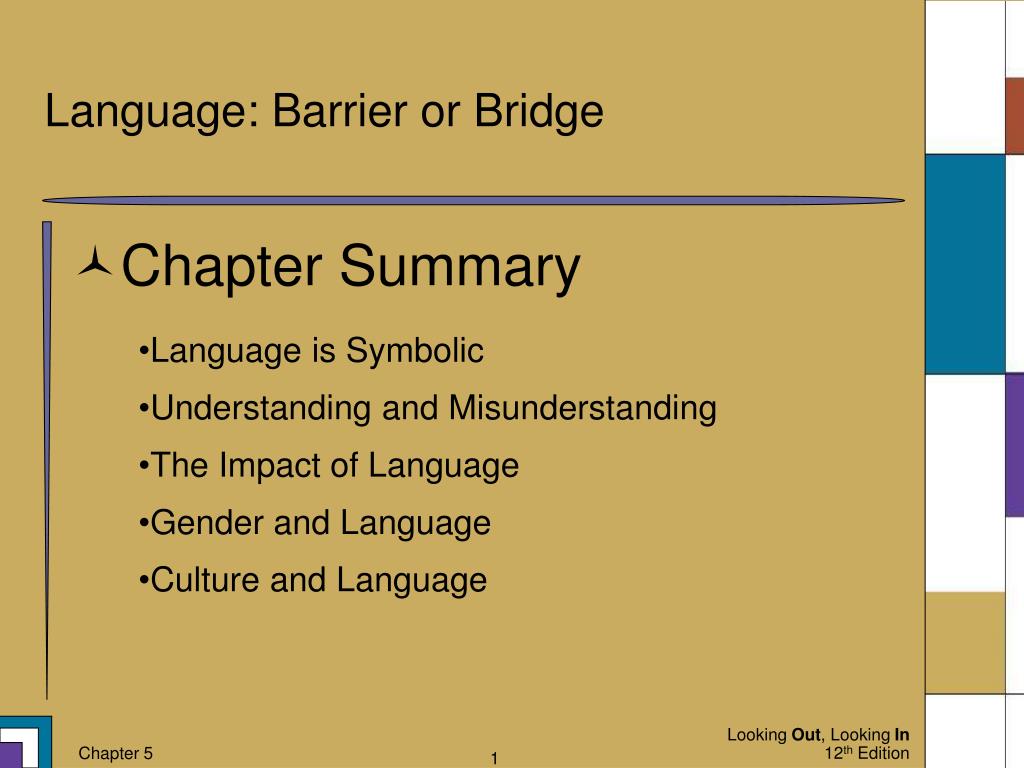 PPT - Language: Barrier or Bridge PowerPoint Presentation, free ...