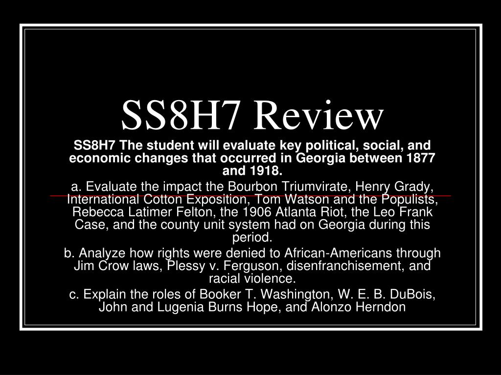PPT - SS8H7 Review PowerPoint Presentation, free download - ID:5619843