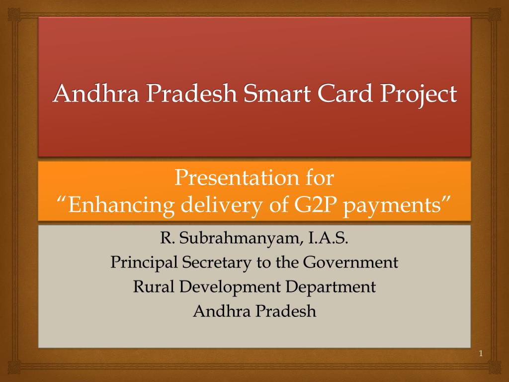 PPT - Andhra Pradesh Smart Card Project PowerPoint Presentation, free ...