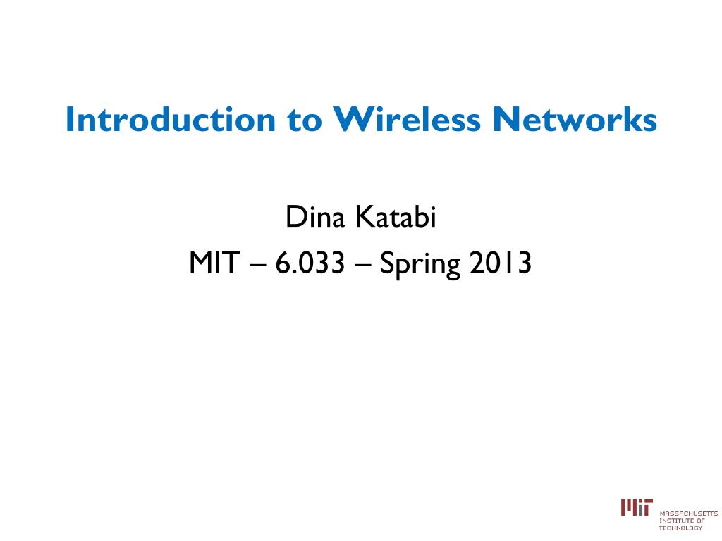 PPT - Introduction to Wireless Networks PowerPoint Presentation, free ...