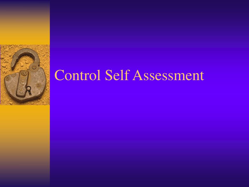 PPT - Control Self Assessment PowerPoint Presentation, free download ...