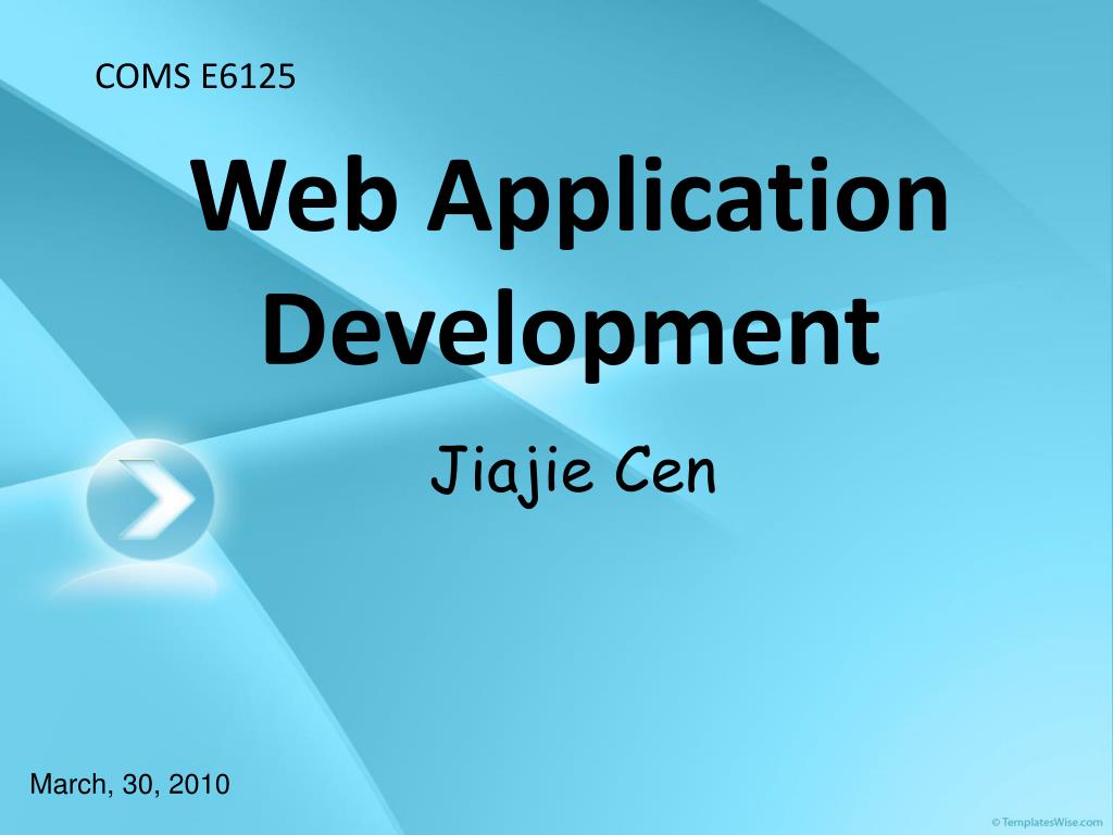 PPT - Web Application Development PowerPoint Presentation, free ...