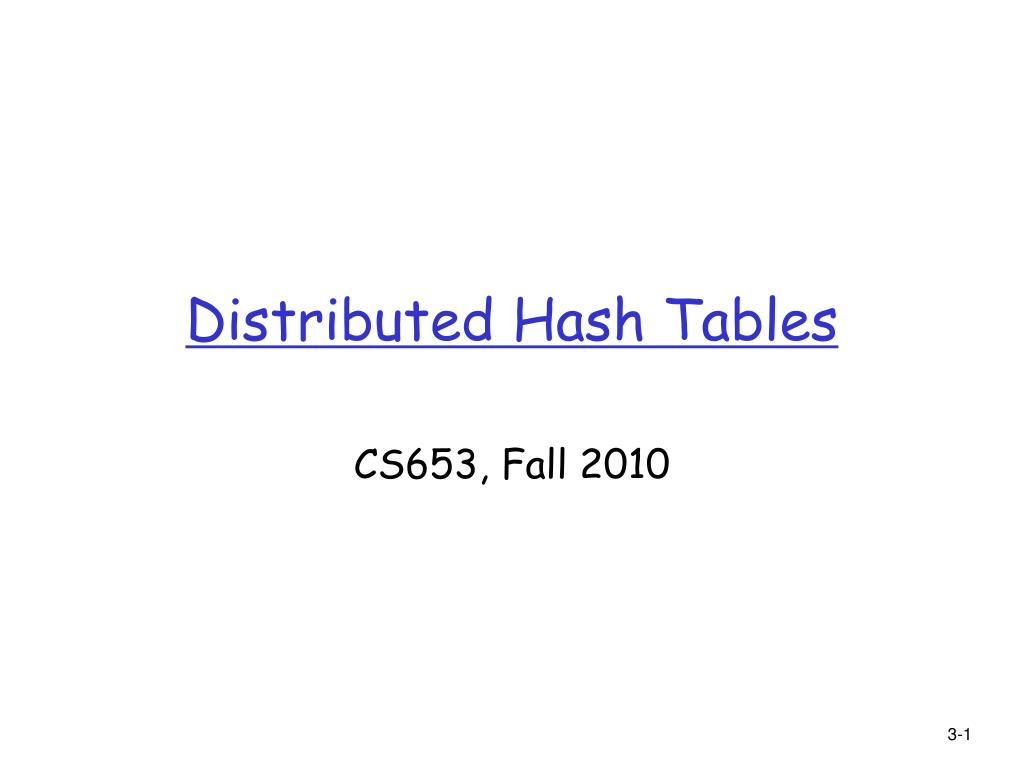 PPT - Distributed Hash Tables PowerPoint Presentation, free download ...