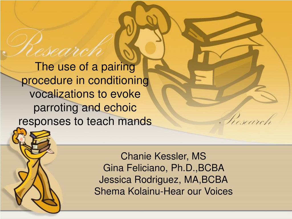 PPT - Chanie Kessler, MS Gina Feliciano, Ph.D.,BCBA Jessica Rodriguez ...