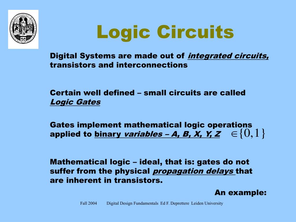 PPT - Logic Circuits PowerPoint Presentation, free download - ID:5625721