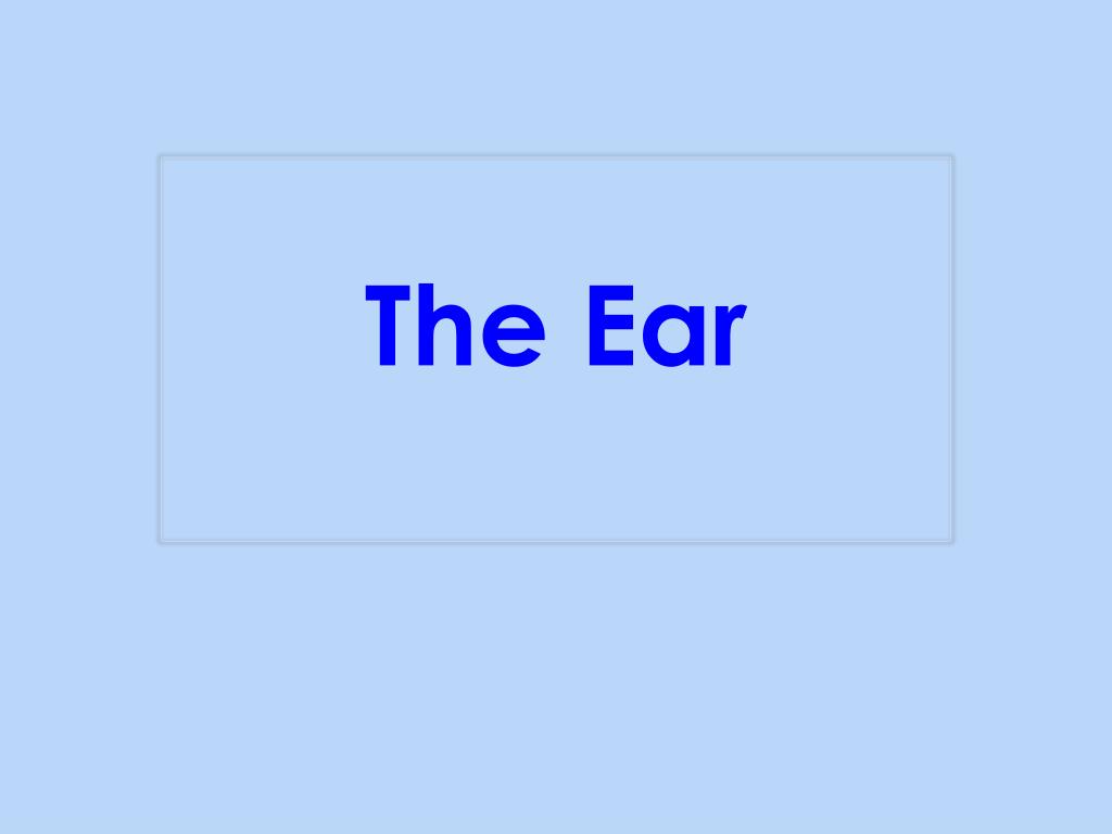 PPT - The Ear PowerPoint Presentation, free download - ID:5625948