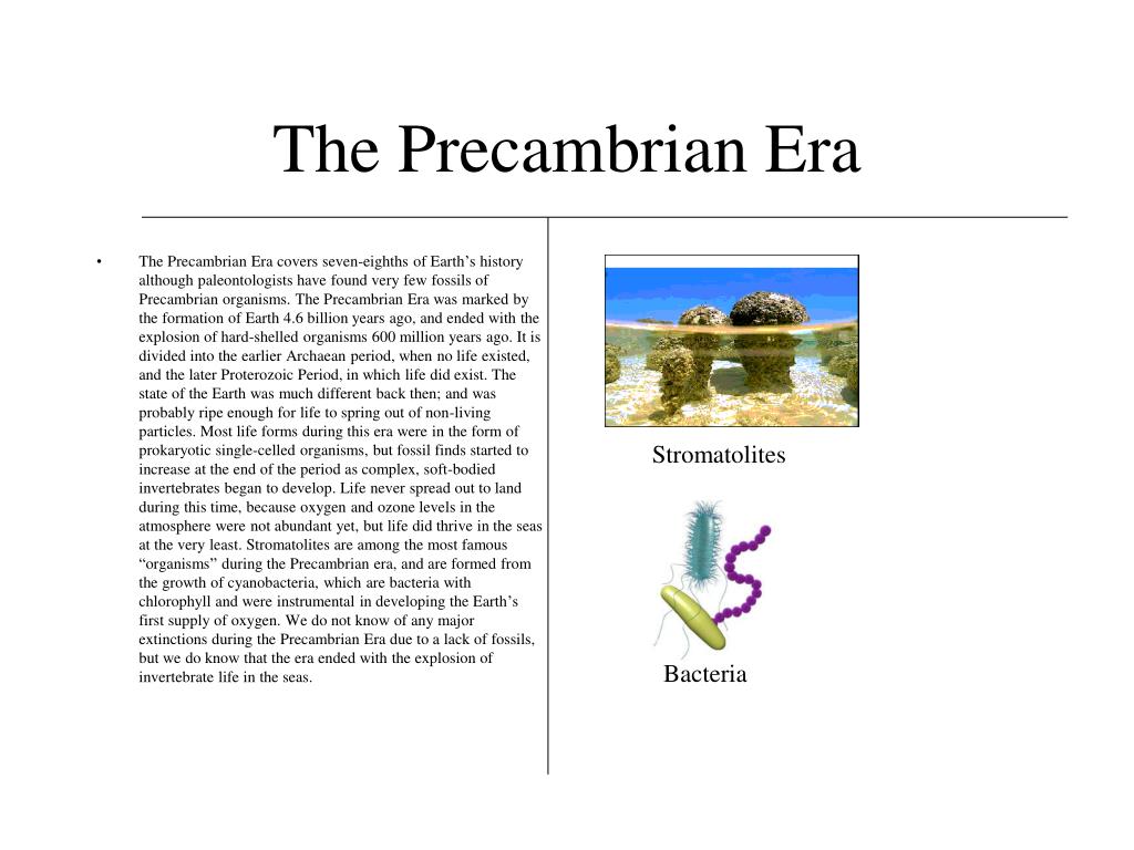 PPT - The Precambrian Era PowerPoint Presentation, free download - ID ...