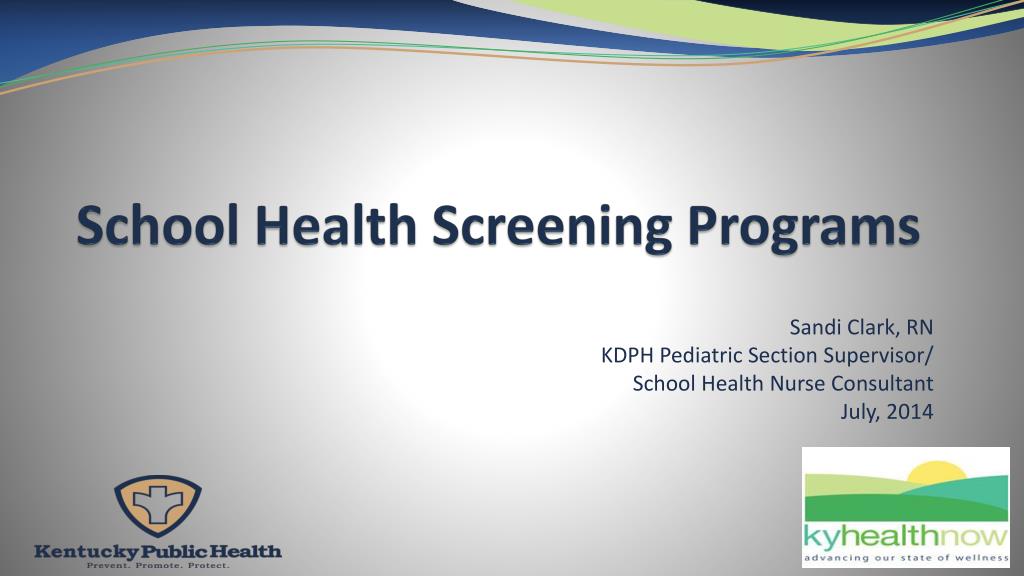 PPT - School Health Screening Programs PowerPoint Presentation, free ...