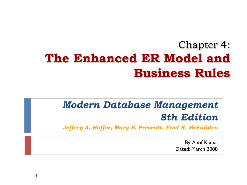 PPT - Chapter 4: The Enhanced ER Model and Business Rules PowerPoint ...