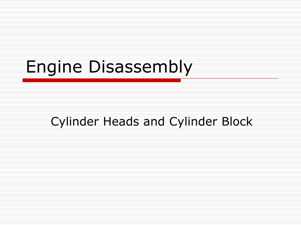 PPT - Engine Disassembly PowerPoint Presentation, free download - ID ...