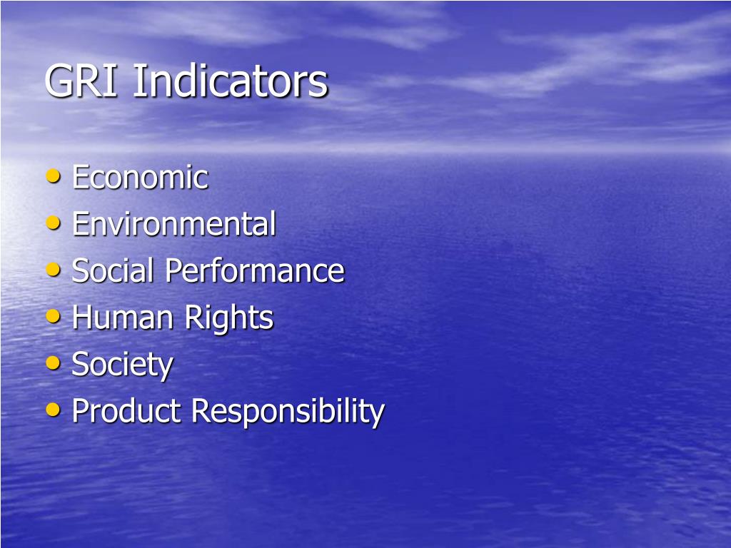 PPT - GRI Indicators PowerPoint Presentation, free download - ID:5630405