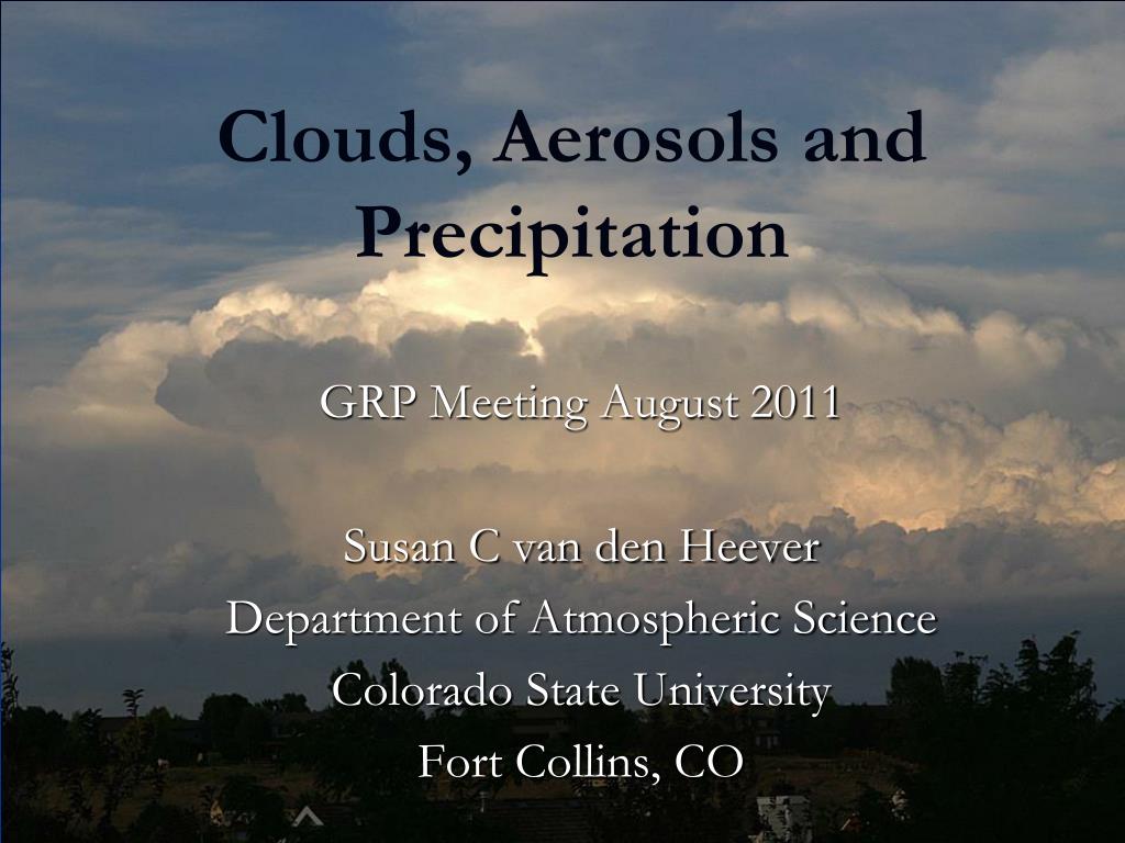 PPT - Clouds, Aerosols and Precipitation PowerPoint Presentation, free ...