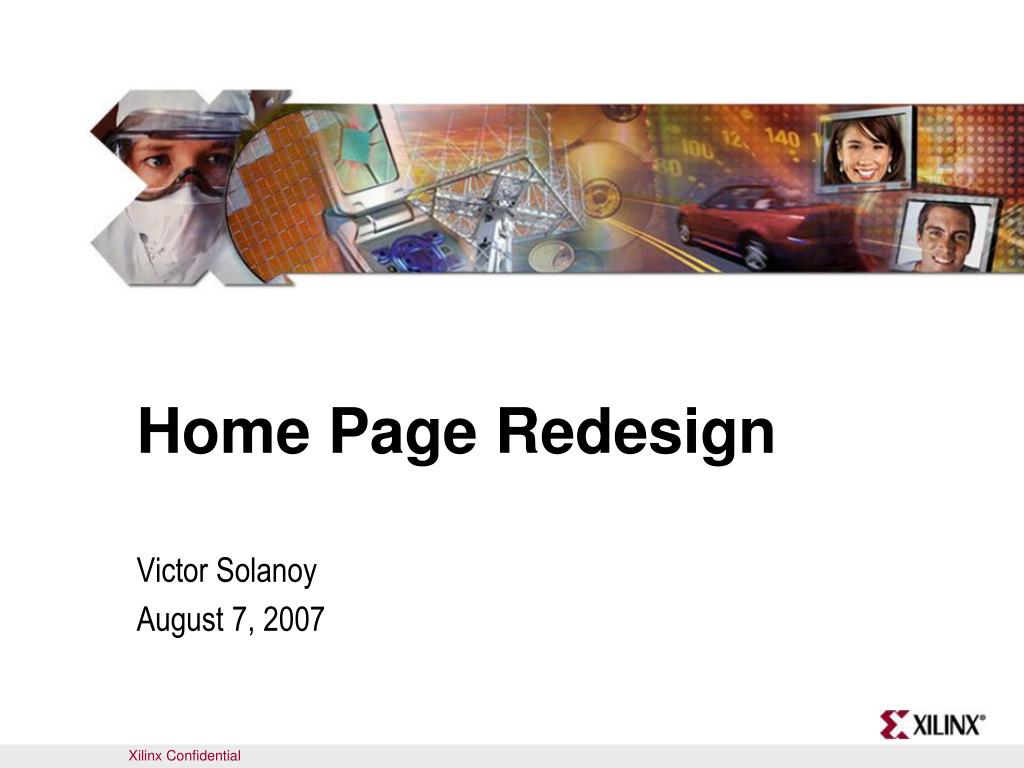 PPT - Home Page Redesign PowerPoint Presentation, free download - ID ...