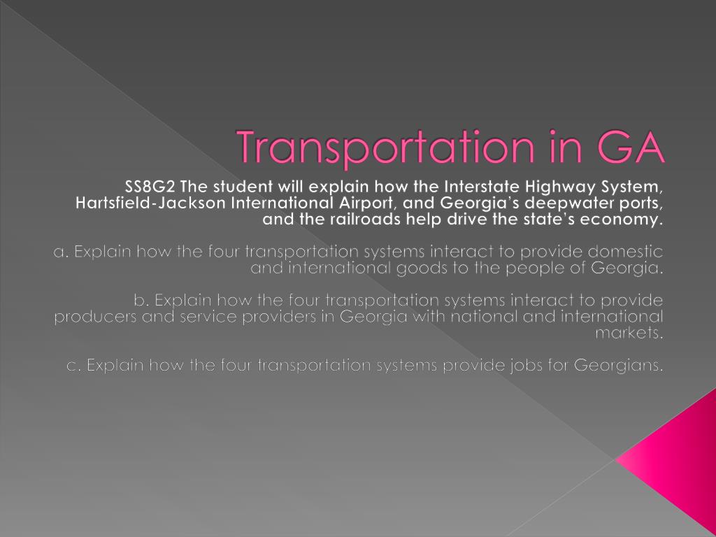PPT - Transportation in GA PowerPoint Presentation, free download - ID ...