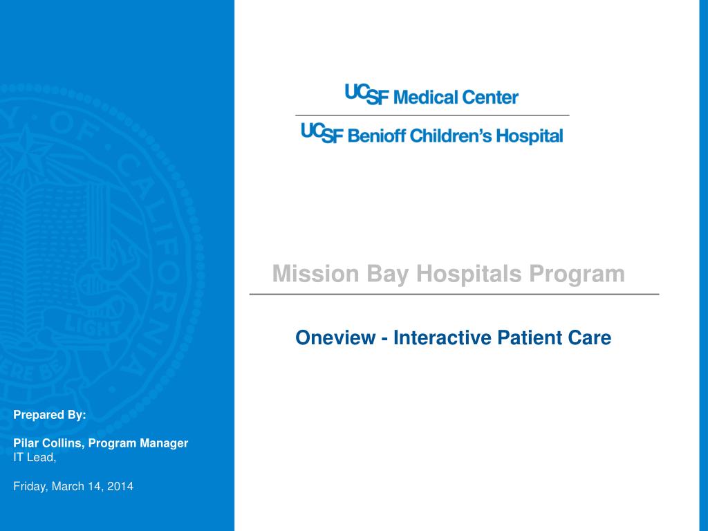 PPT - Oneview - Interactive Patient Care PowerPoint Presentation, free ...