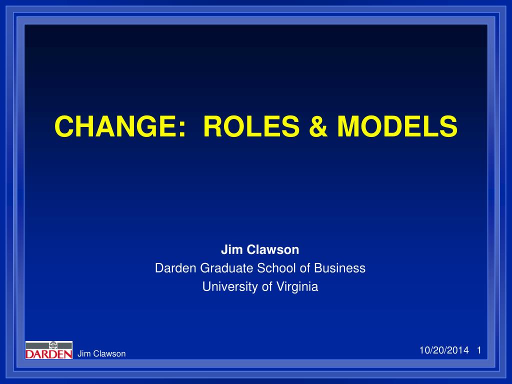 PPT - CHANGE: ROLES & MODELS PowerPoint Presentation, free download ...
