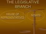PPT - The Legislative Branch PowerPoint Presentation, free download - ID:7018700