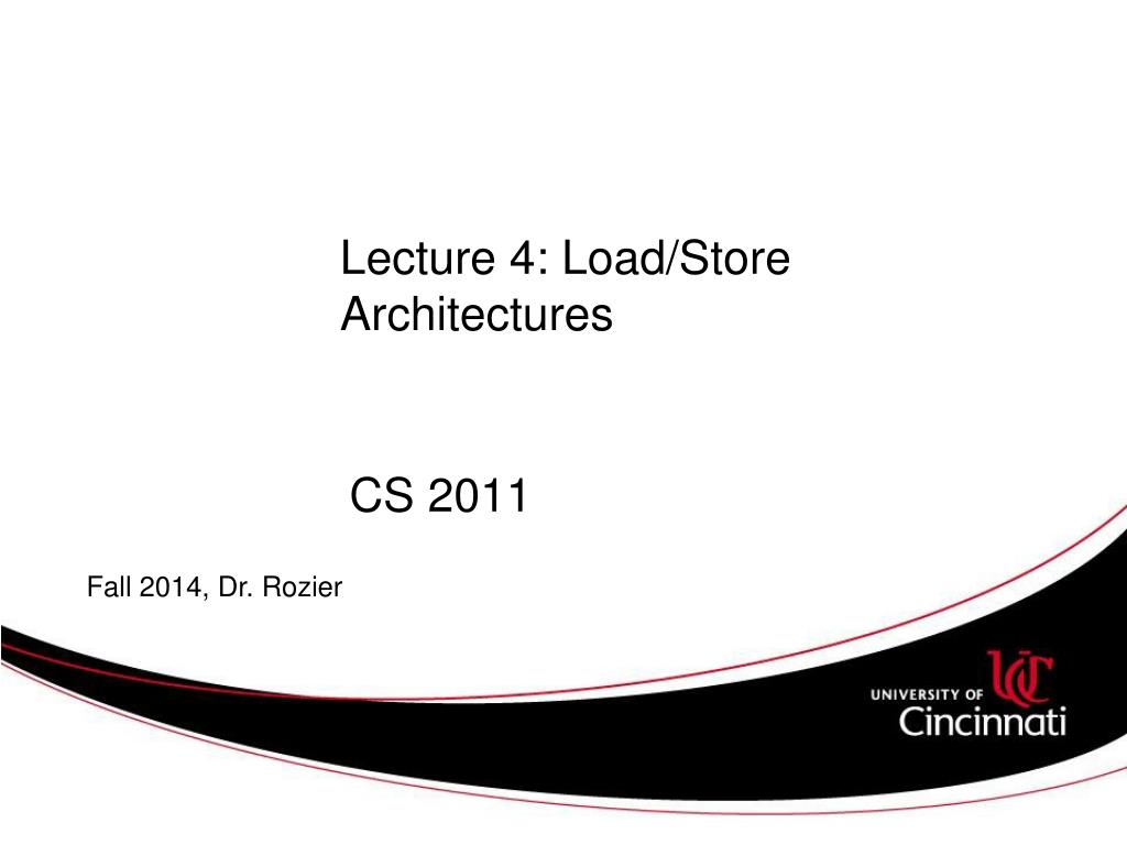 PPT - Lecture 4: Load/Store Architectures PowerPoint Presentation, free ...