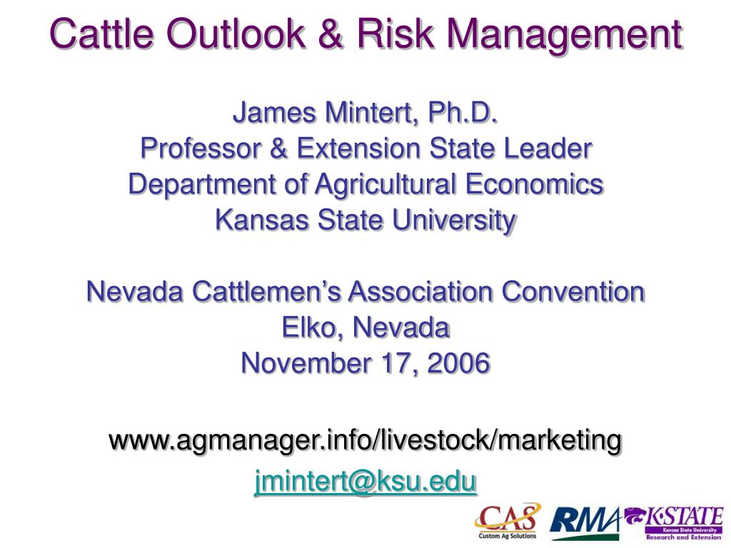 PPT - Cattle Outlook & Risk Management PowerPoint Presentation - ID:5640536