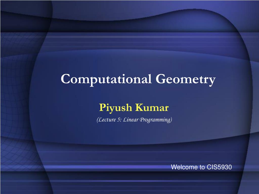 PPT - Computational Geometry PowerPoint Presentation, free download ...
