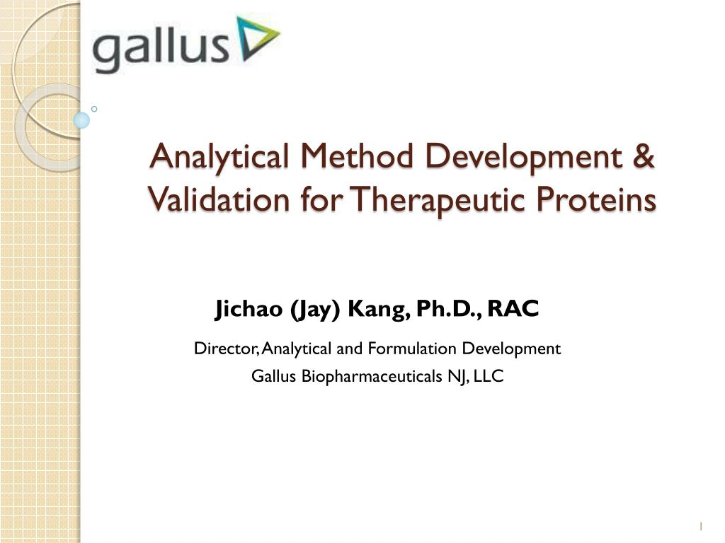 PPT - Analytical Method Development & Validation for Therapeutic Proteins PowerPoint ...