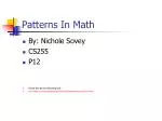 PPT - Number Patterns in Nature and Math PowerPoint Presentation, free ...