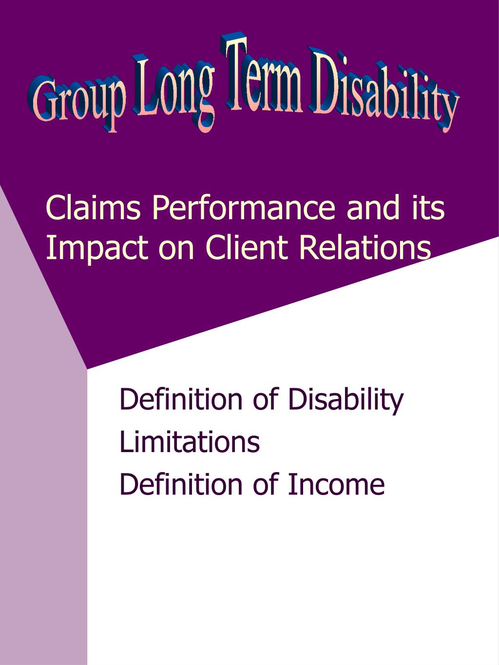 PPT - Claims Performance and its Impact on Client Relations PowerPoint ...