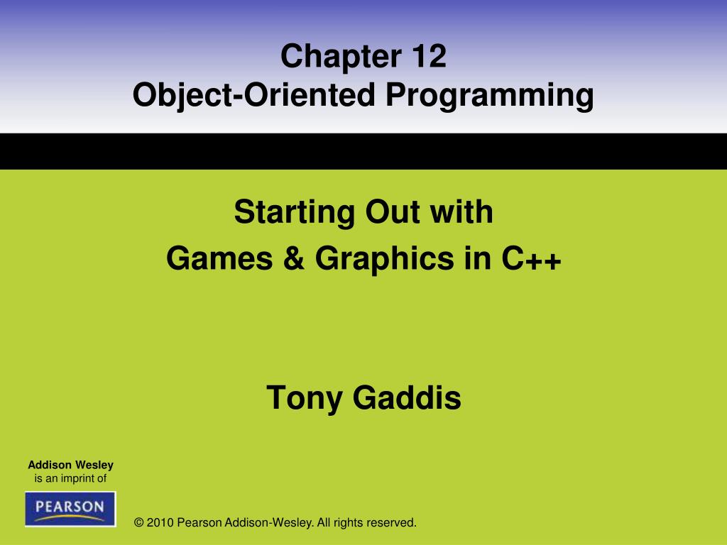PPT - Chapter 12 Object-Oriented Programming PowerPoint Presentation ...