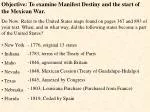 PPT - Manifest Destiny and the Mexican-American War PowerPoint ...