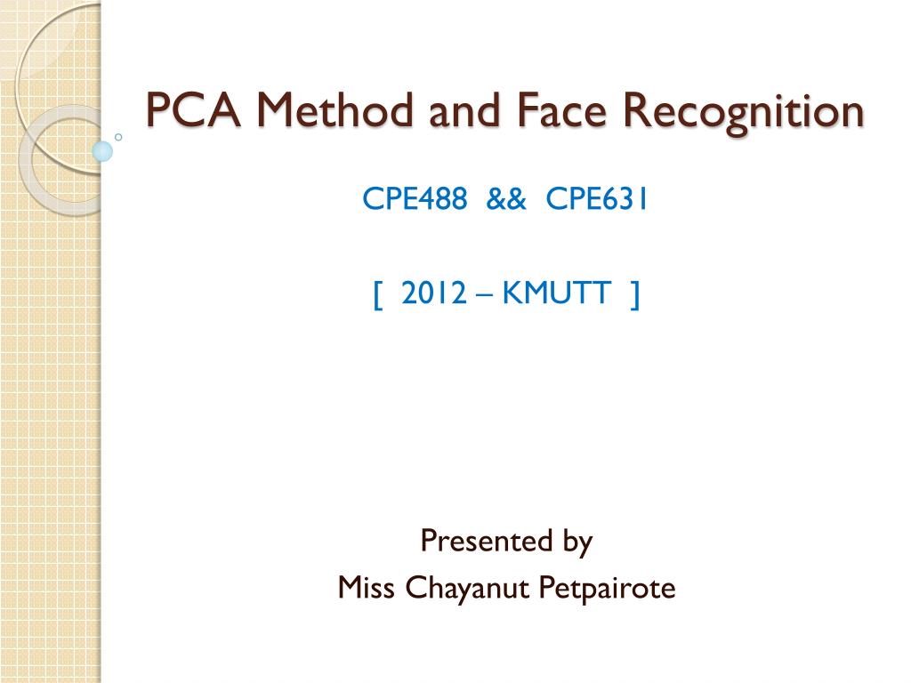 PPT - PCA Method and Face Recognition PowerPoint Presentation, free ...