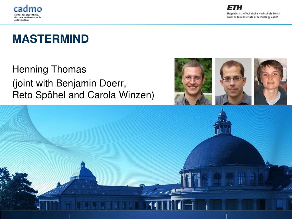 PPT - MASTERMIND PowerPoint Presentation, free download - ID:5649149