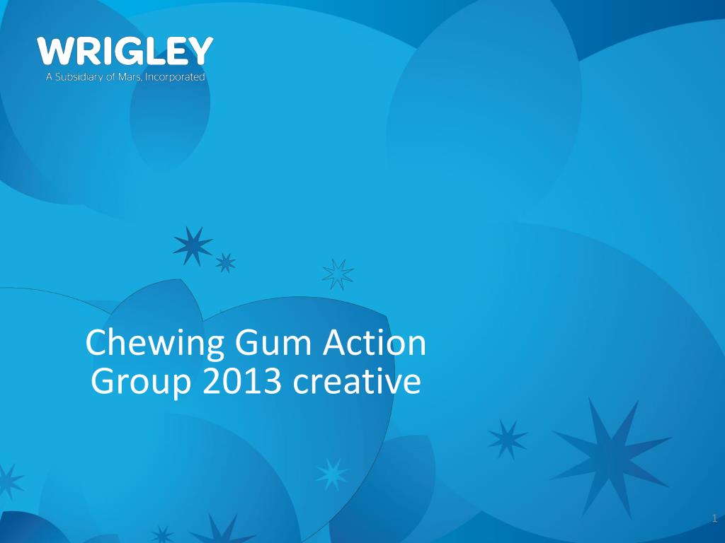 PPT - Chewing Gum Action Group 2013 creative PowerPoint Presentation ...