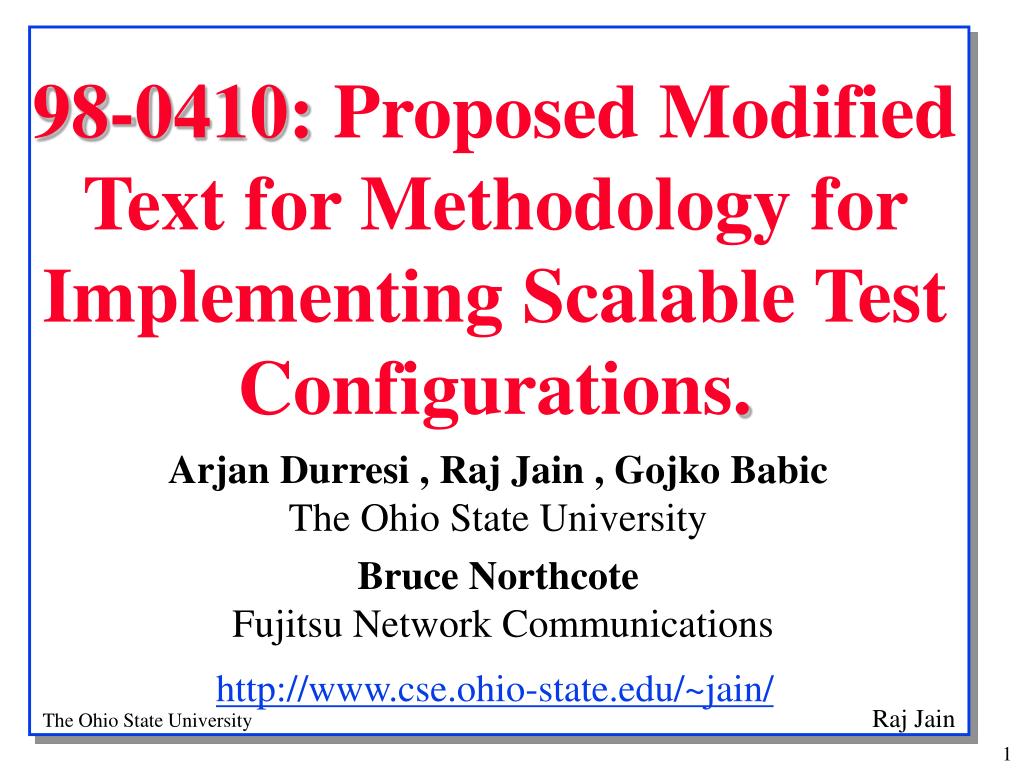 PPT - 98-0410: Proposed Modified Text for Methodology for Implementing ...